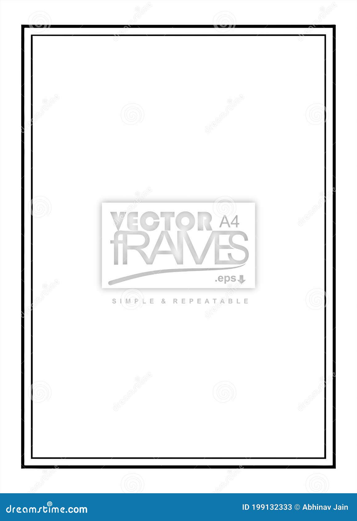 Simple Rectangle Frame Vector