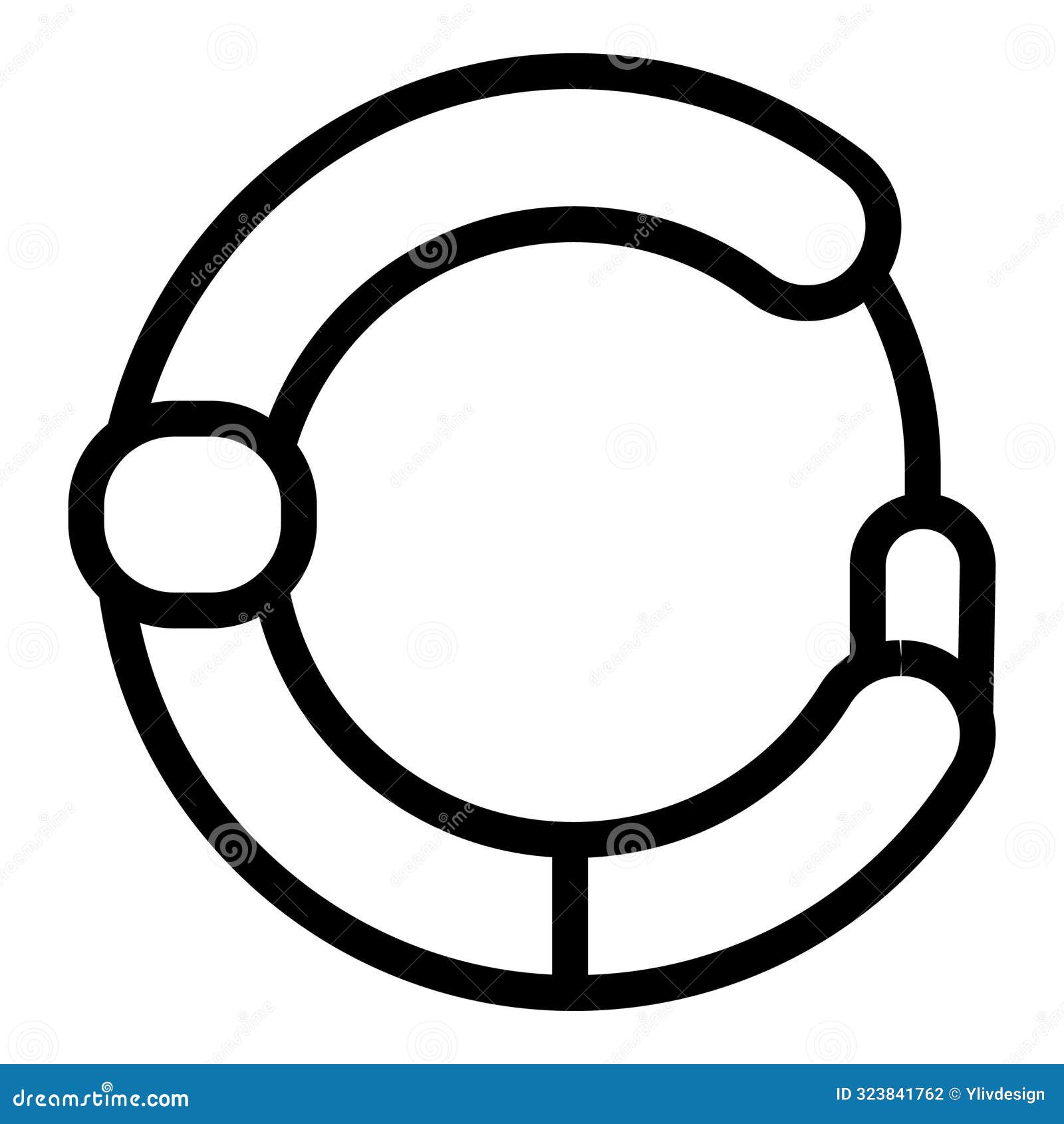 Circular Progress Bar Showing Percentage of Completion Stock Vector ...