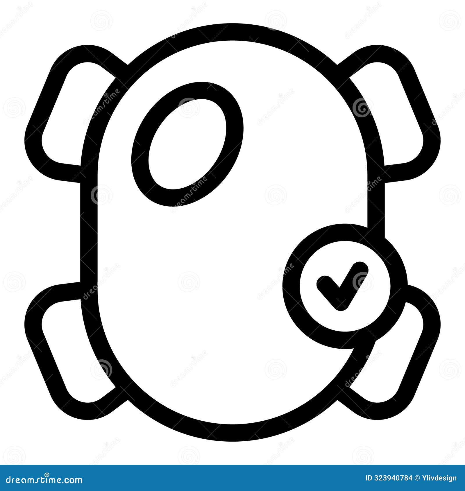 Space Capsule is Ready To Launch Featuring Check Mark Icon Stock ...