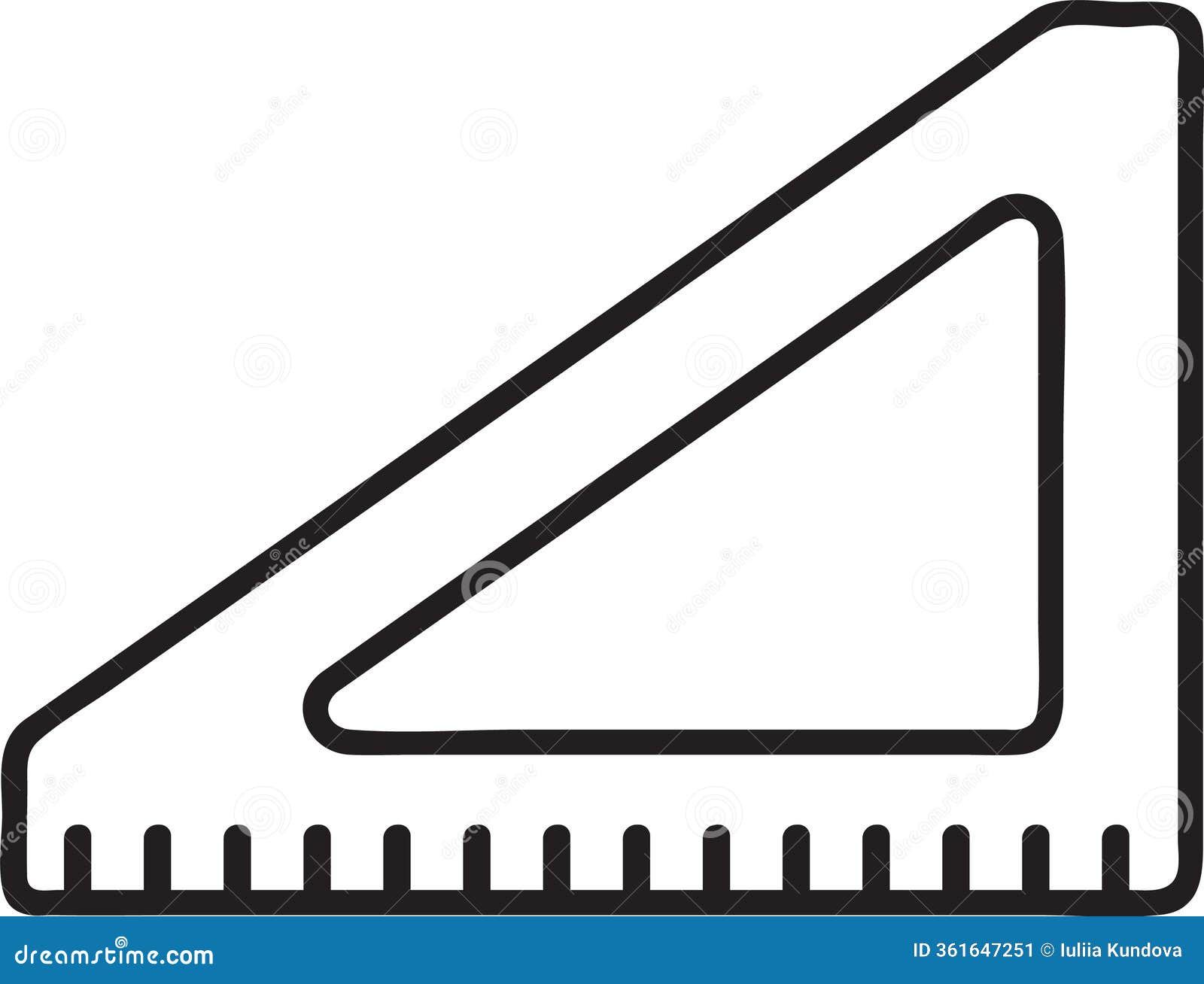 Triangular Ruler Color Gradient Vector Icon Stock Image | CartoonDealer ...