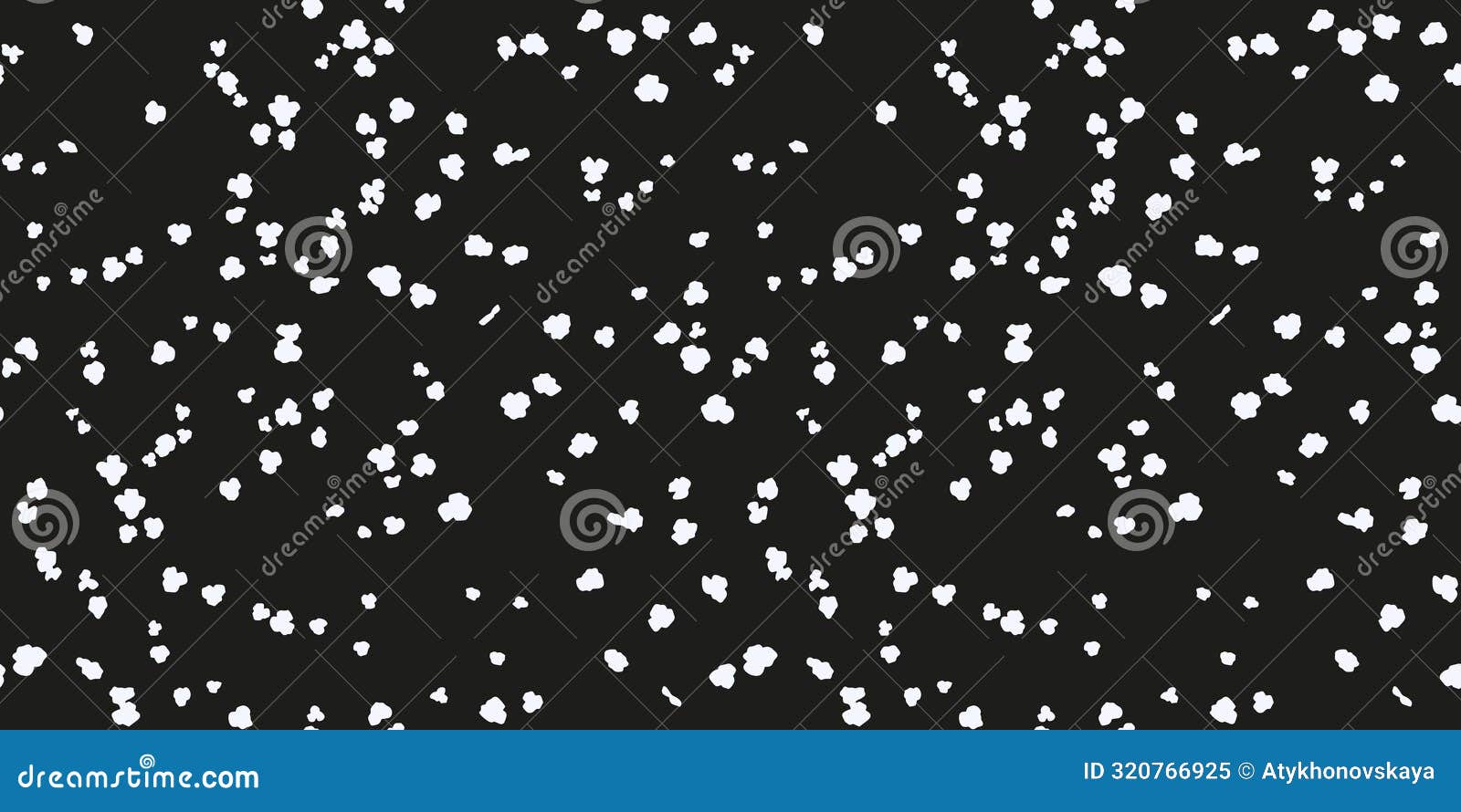Simple Black and White Seamless Pattern with Abstract Polka Dots ...