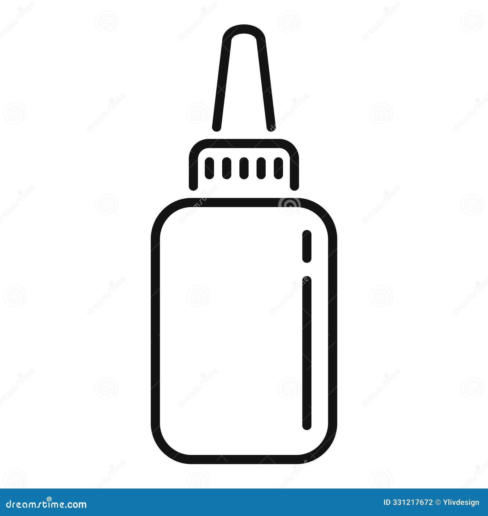 Glue Bottle Container Drawing Icon for Crafting and School Projects ...