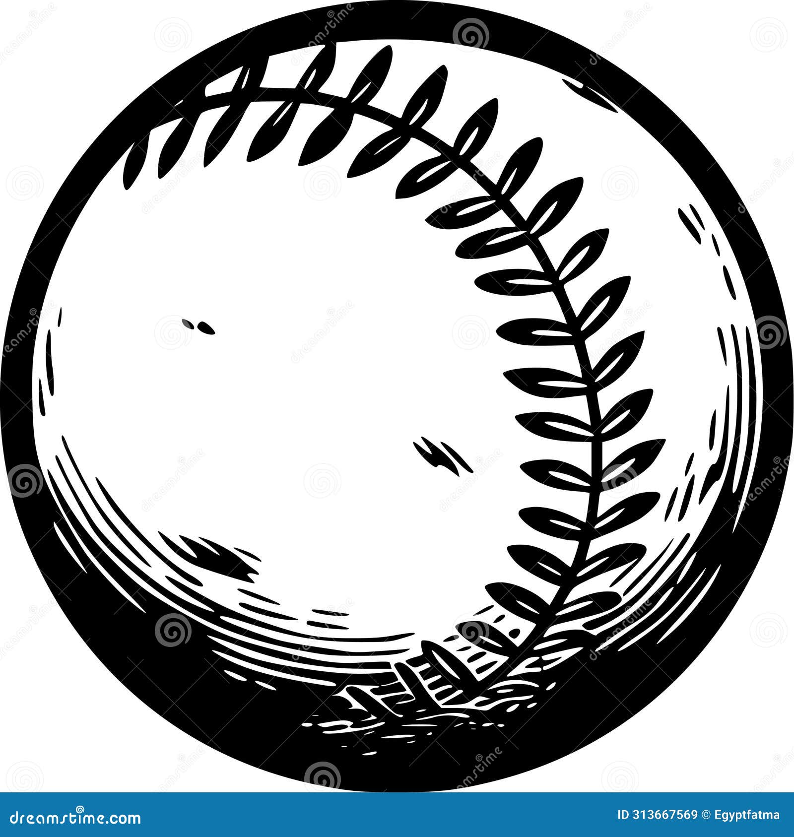 Baseball - Minimalist and Flat Logo - Vector Illustration Stock Vector ...