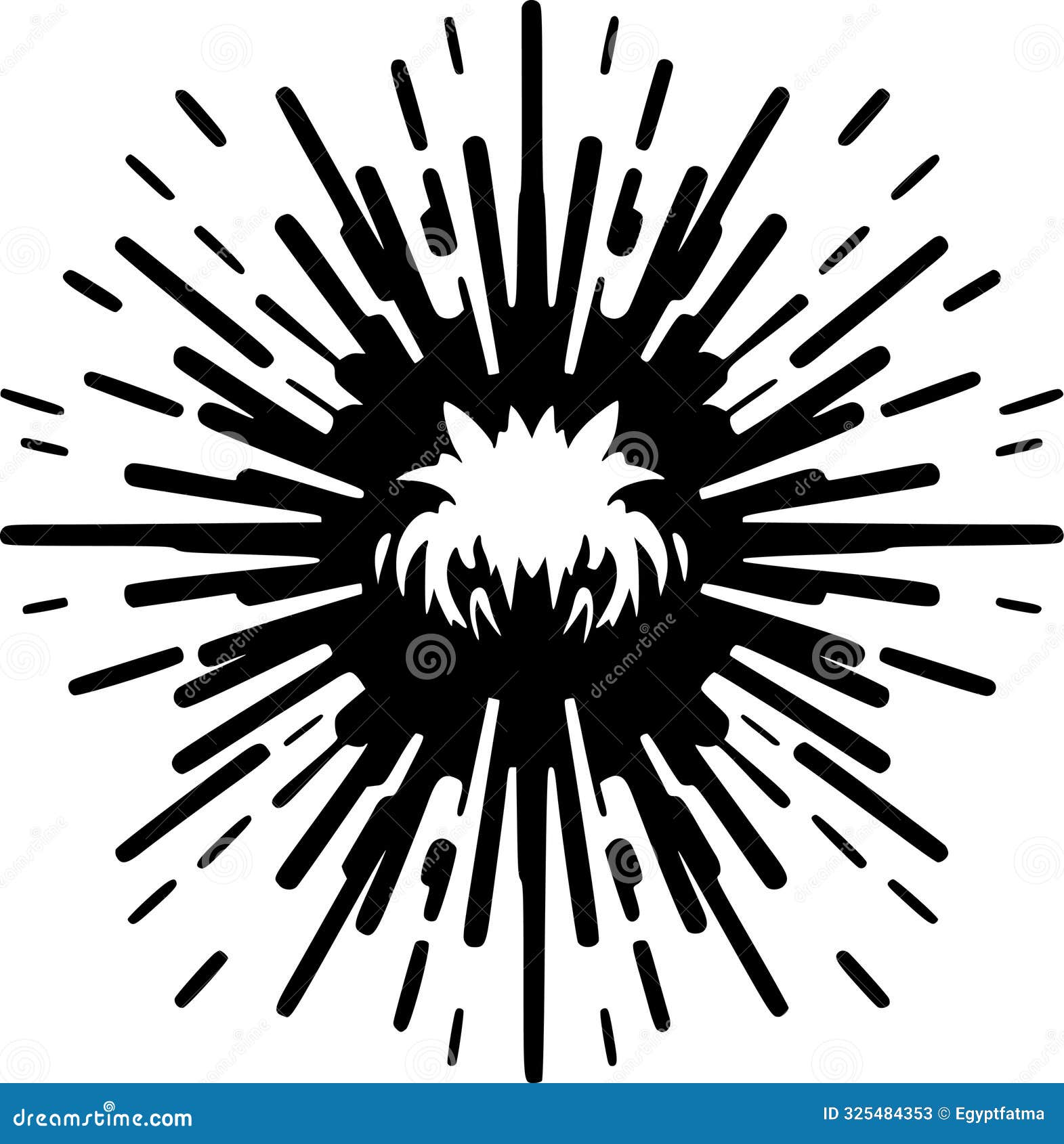 Explosion - Minimalist and Flat Logo - Vector Illustration Stock ...
