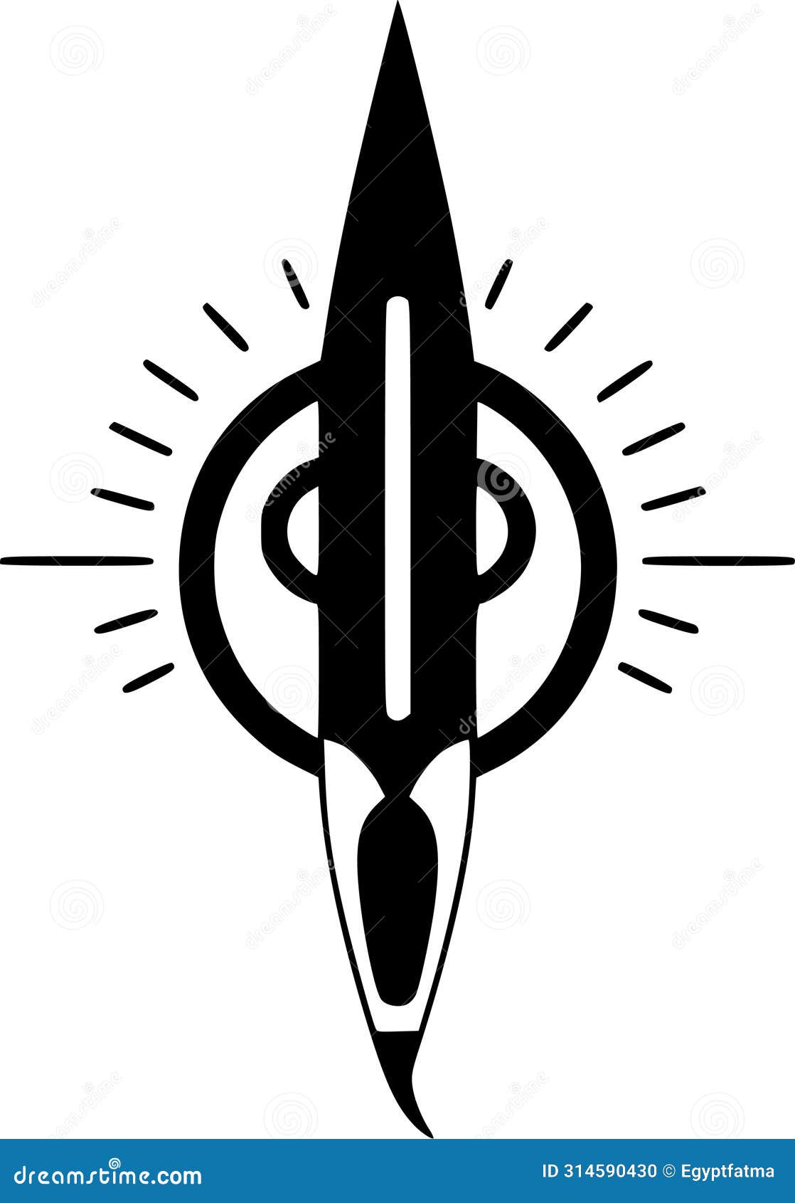 Pen - Minimalist and Simple Silhouette - Vector Illustration Stock ...