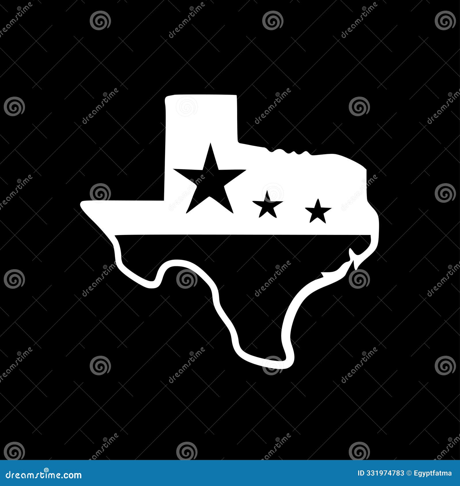 Texas - Minimalist and Simple Silhouette - Vector Illustration Stock ...