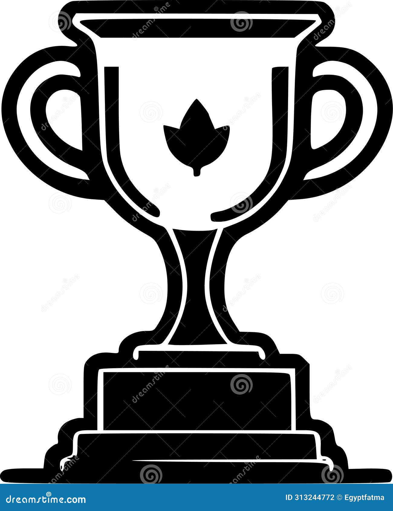 Trophy - Minimalist and Flat Logo - Vector Illustration Stock Vector ...