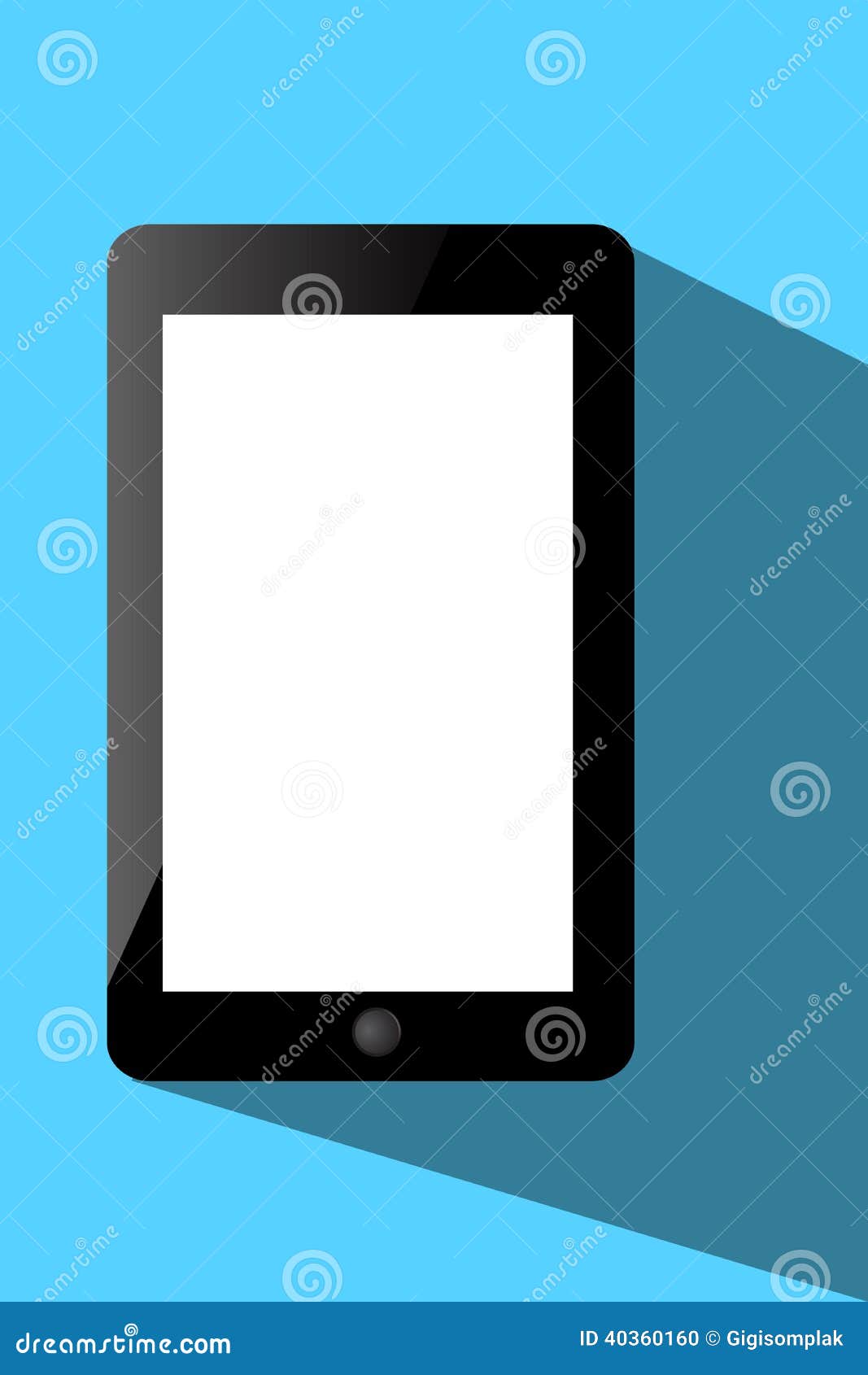 Simple Blank Black Mobile Phone Stock Vector - Illustration of wireless ...