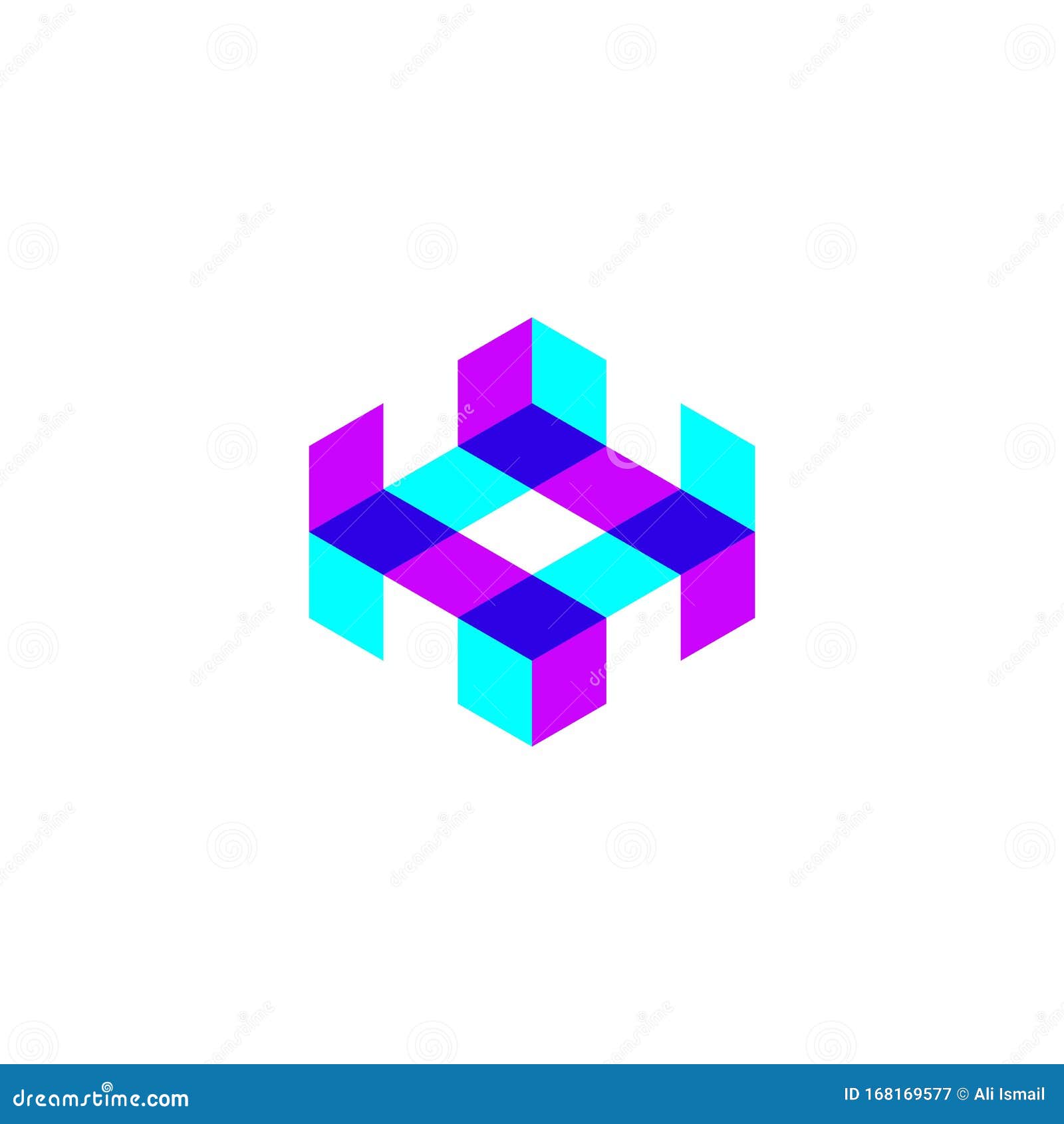 Simple block logo stock vector. Illustration of partition - 168169577