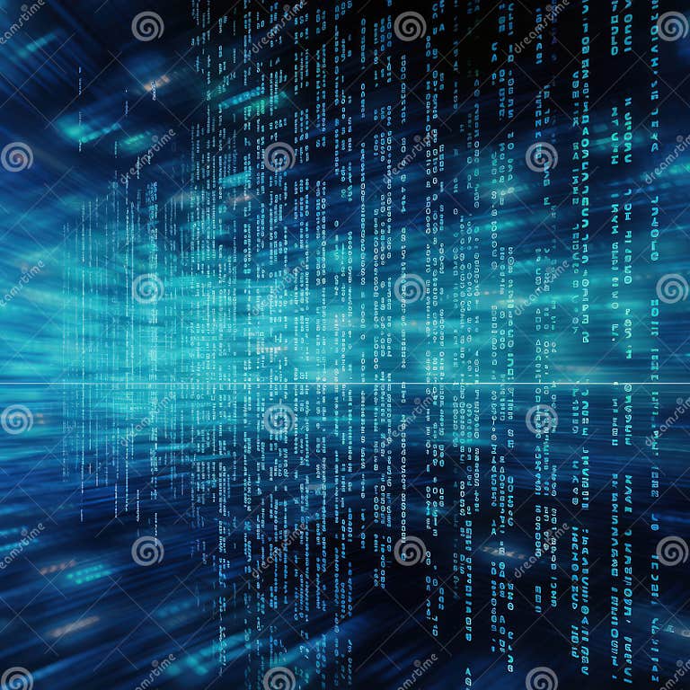 A Simple Blue Background Featuring Subtle Programming Code Texture ...