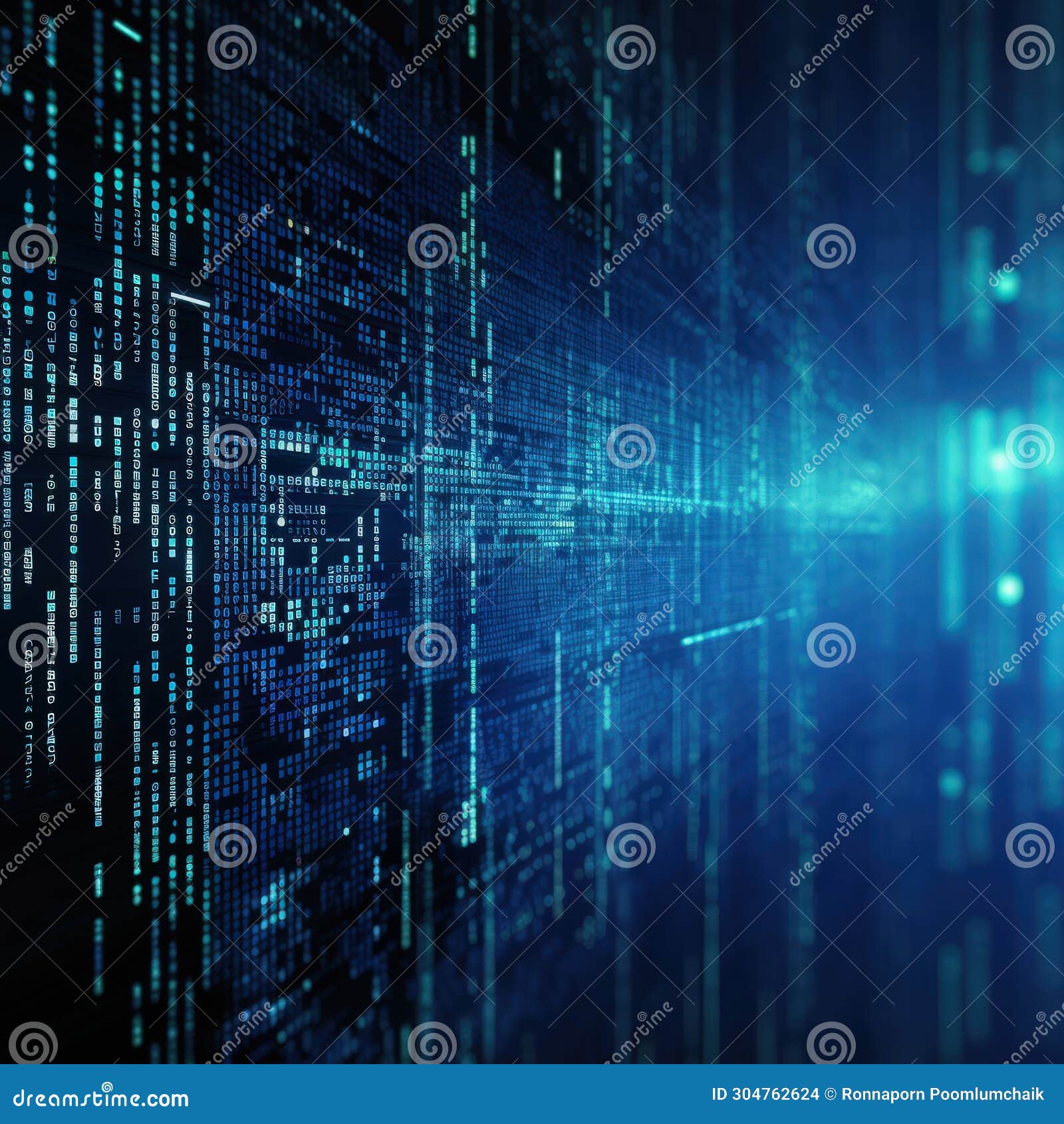 A Simple Blue Background Featuring Subtle Programming Code Texture ...