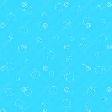 Simple Blue Background with White Bubbles. Vector Illustration Stock ...