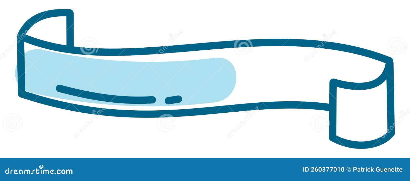 Simple blue banner, icon stock vector. Illustration of board - 260377010