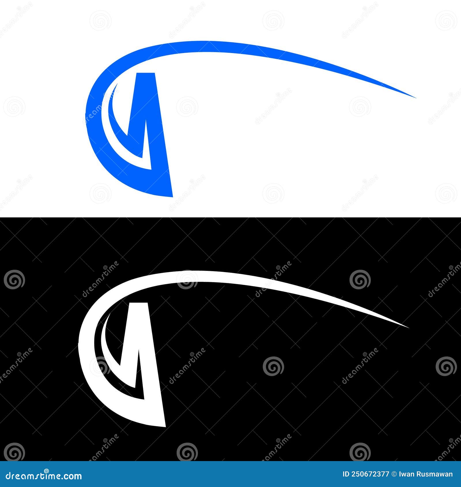 A SIMPLE BLUE BLACK Modern Logo Design Stock Vector - Illustration of ...
