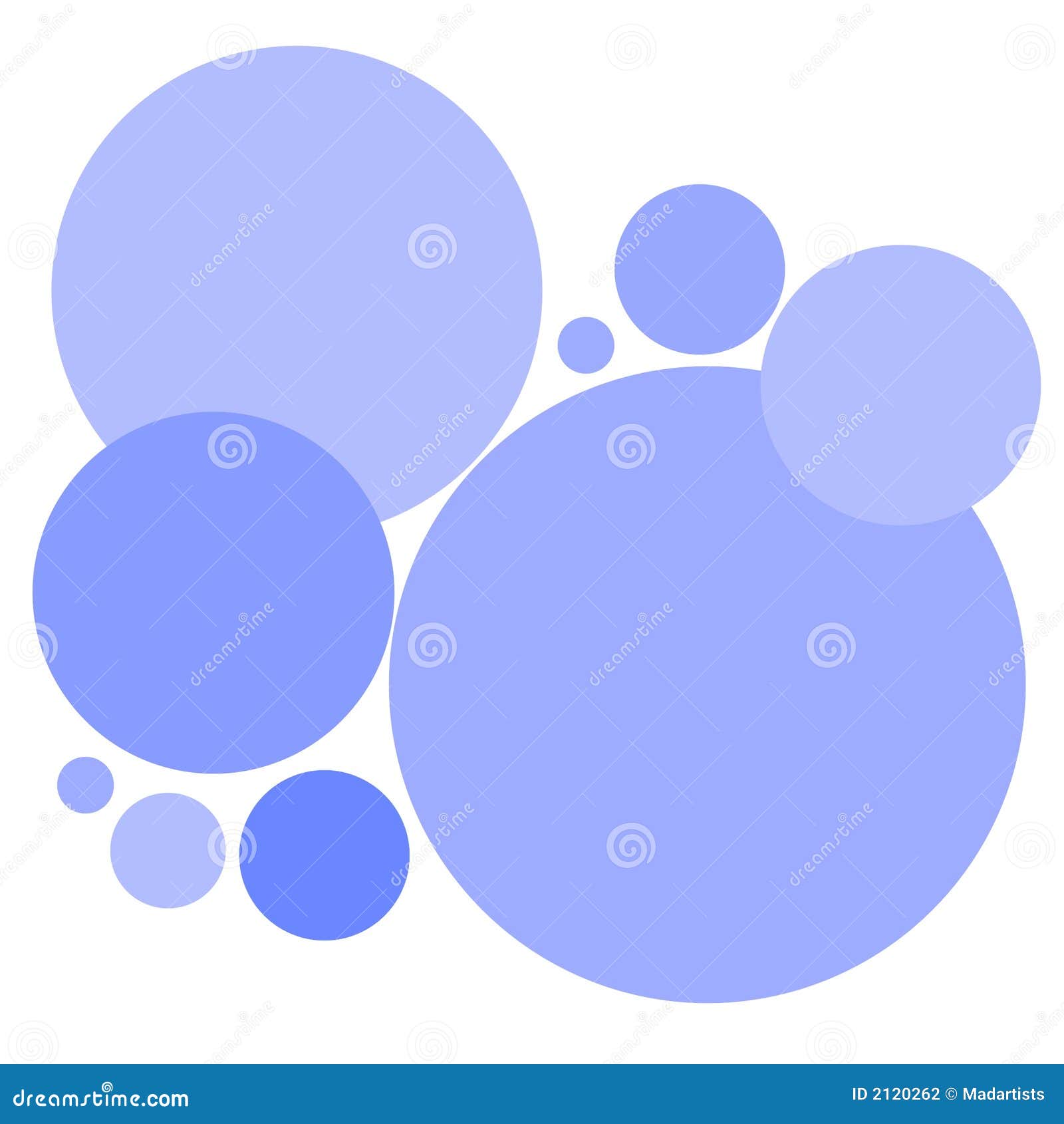 Simple Blue Circles Pattern Stock Illustration - Illustration of cool ...