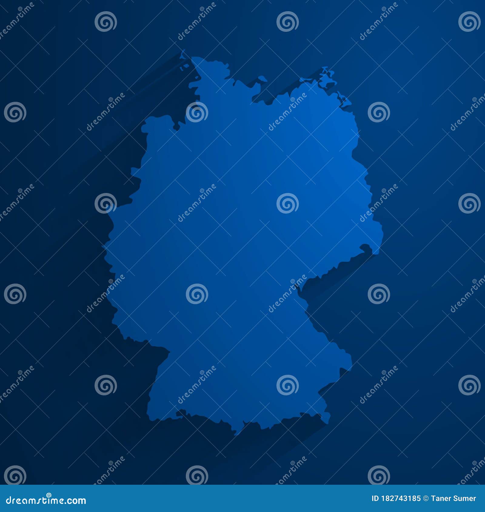 Simple Blue Germany Map Technology Background, Vector Stock Vector ...