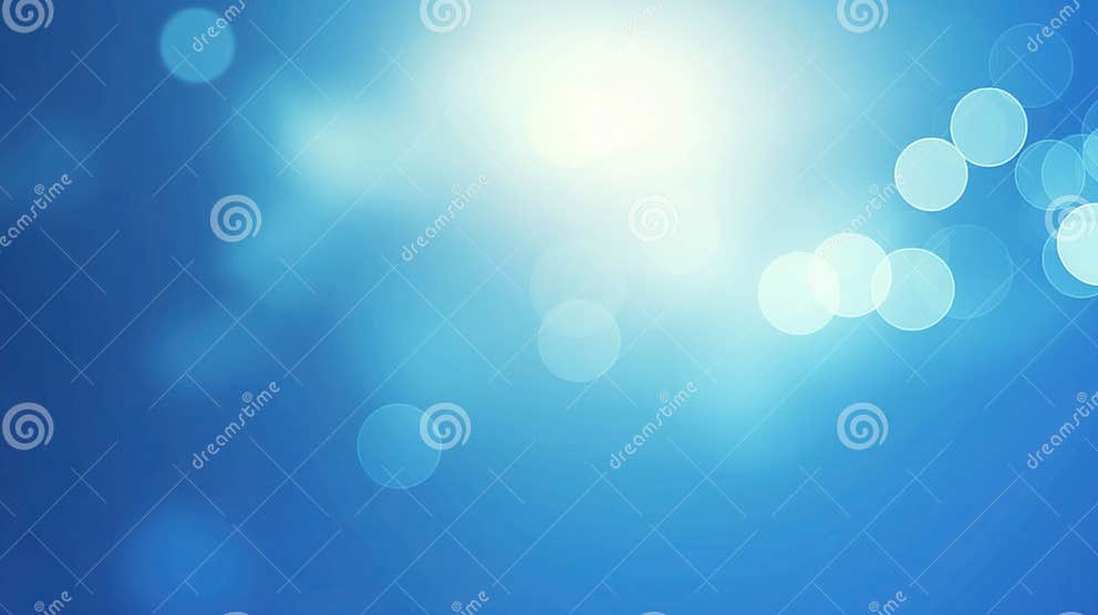 Simple Blue Gradient with Bokeh Stock Illustration - Illustration of ...