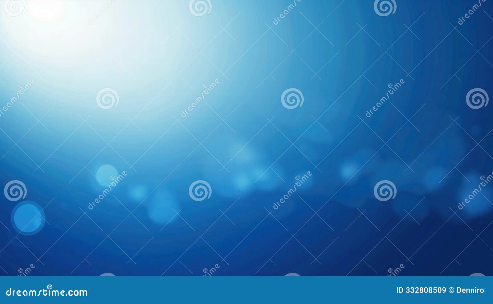 Simple Blue Gradient with Bokeh Stock Illustration - Illustration of ...