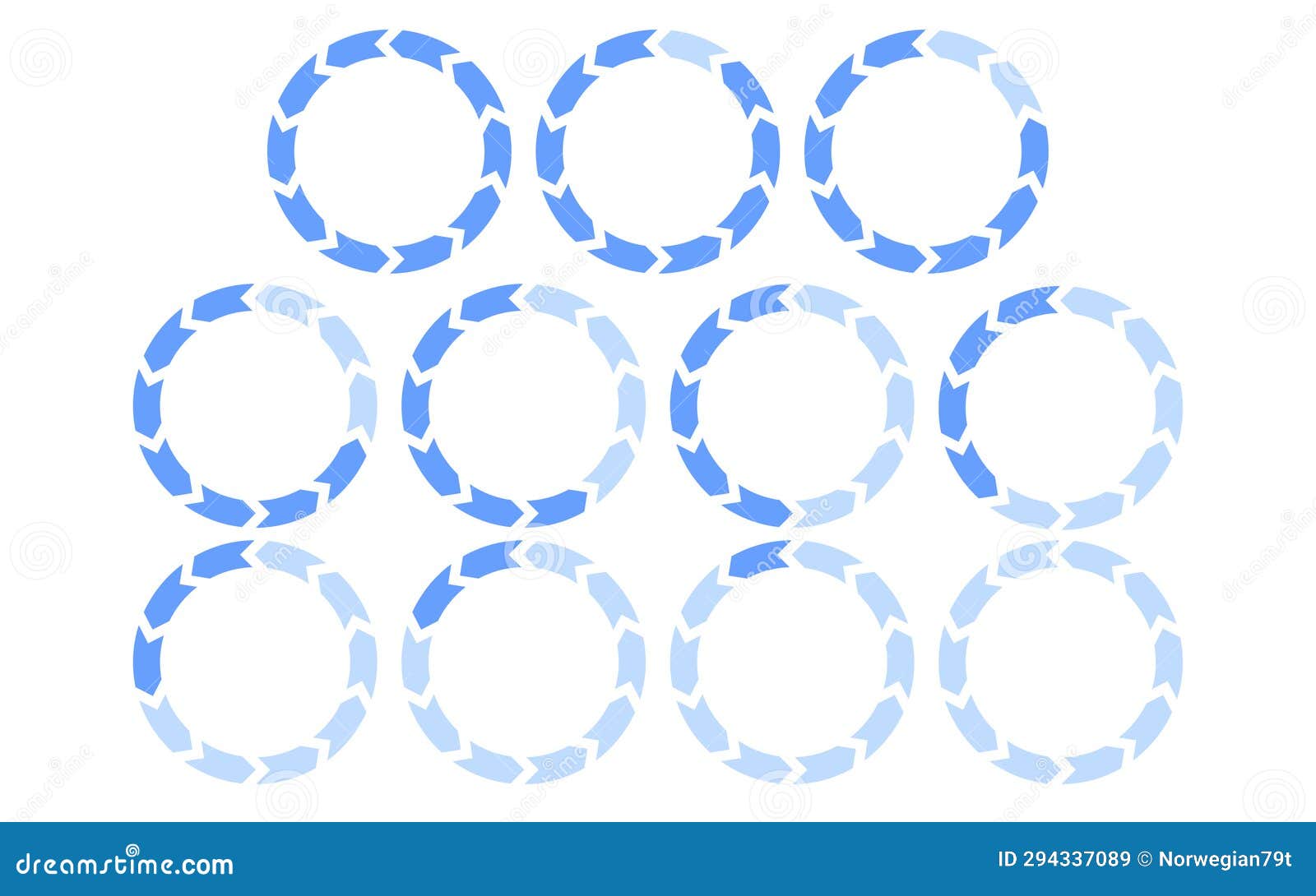 Simple Blue Gradient Progress Bar, Infographic Stock Vector ...