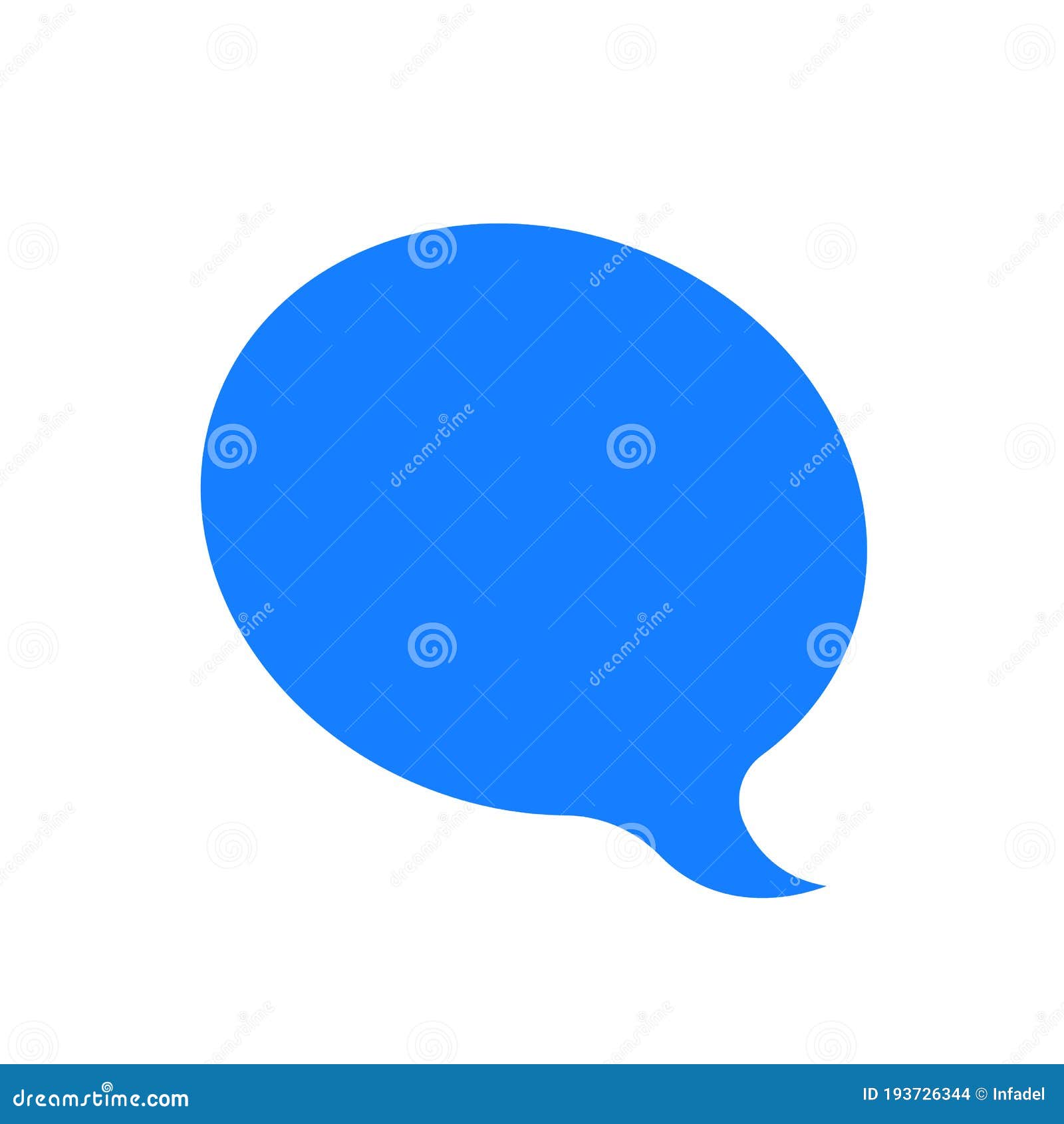 Simple Blue Popup Isolated on White Stock Vector - Illustration of ...