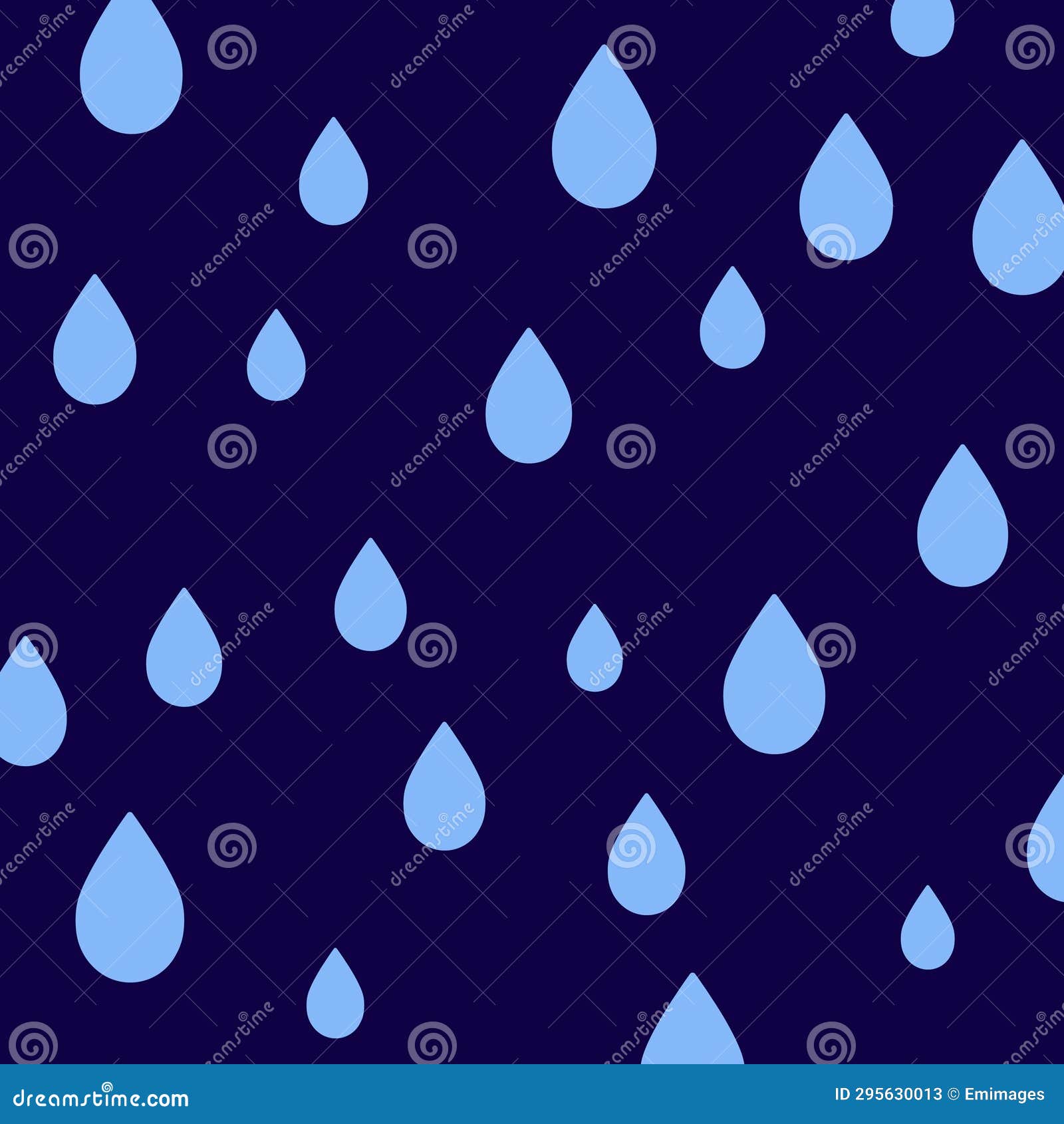 Simple Blue Raindrops Background Stock Illustration - Illustration of ...