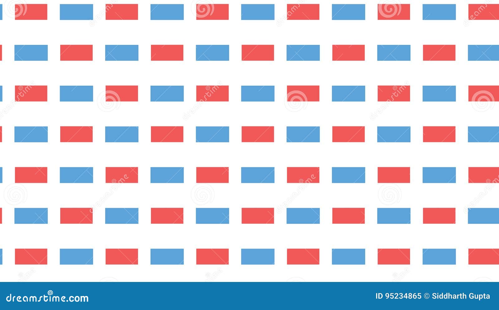Simple Blue and Red Rectangle Pattern Stock Vector - Illustration of ...