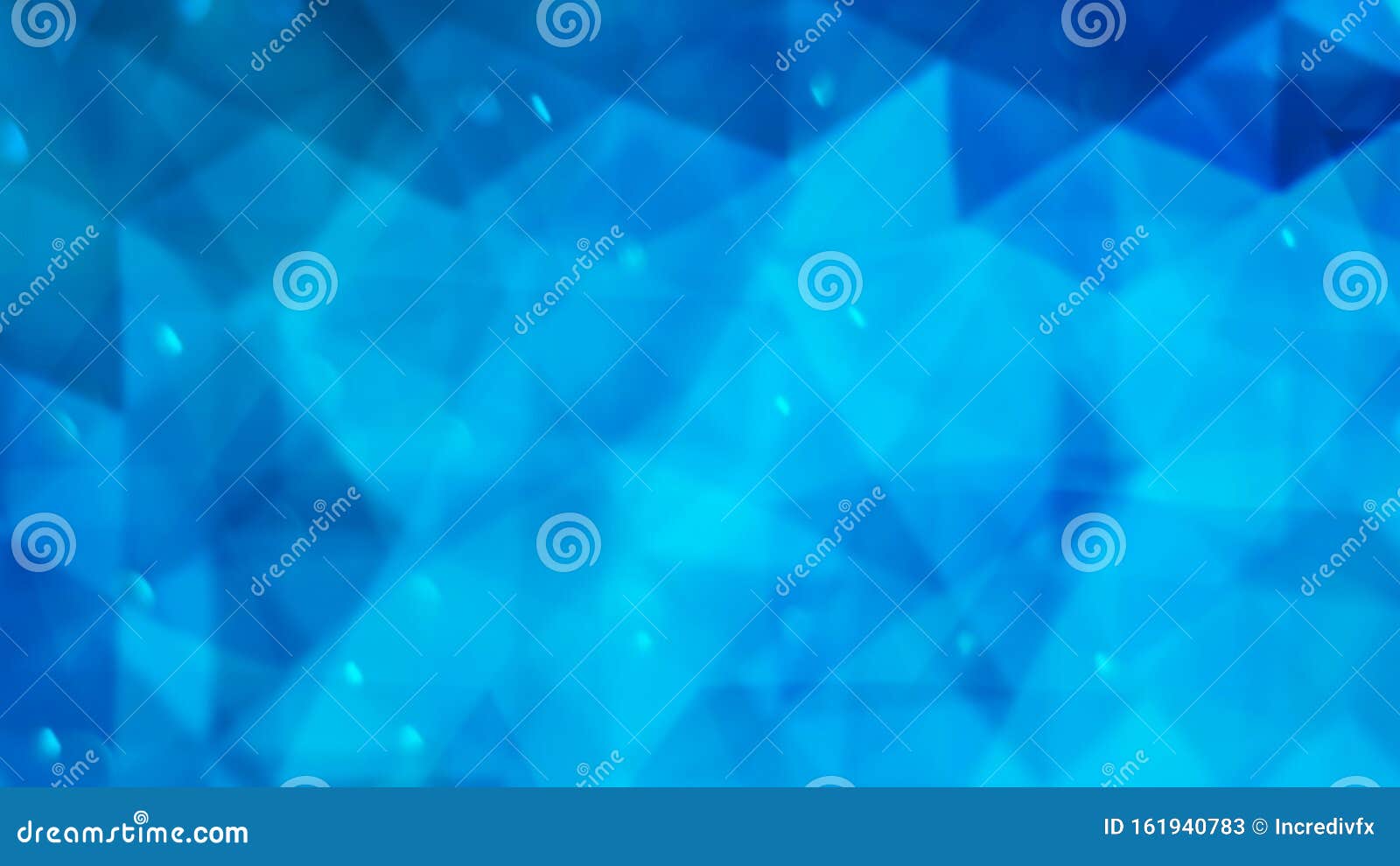 Simple Blue Rotating Triangles and Particles - Abstract Background ...