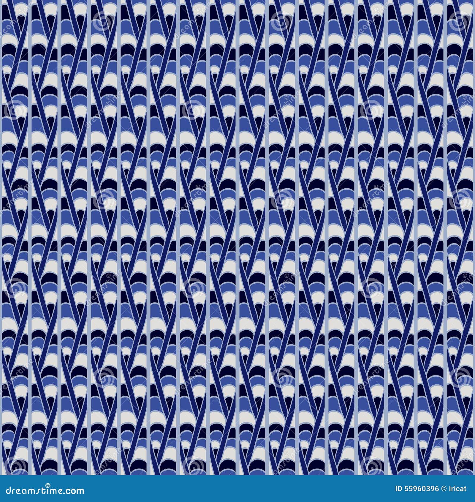 Simple Blue Seamless Pattern. Stock Vector - Illustration of continuous ...