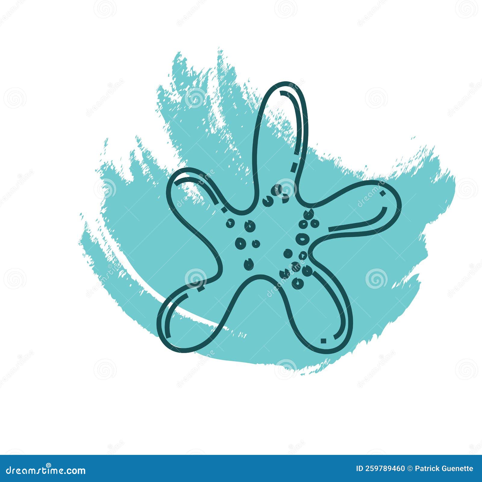 Simple Blue Starfish, Icon Icon Stock Vector - Illustration of isolated ...