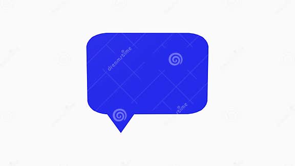 Simple Blue Text Message Icon Stock Illustration - Illustration of text ...