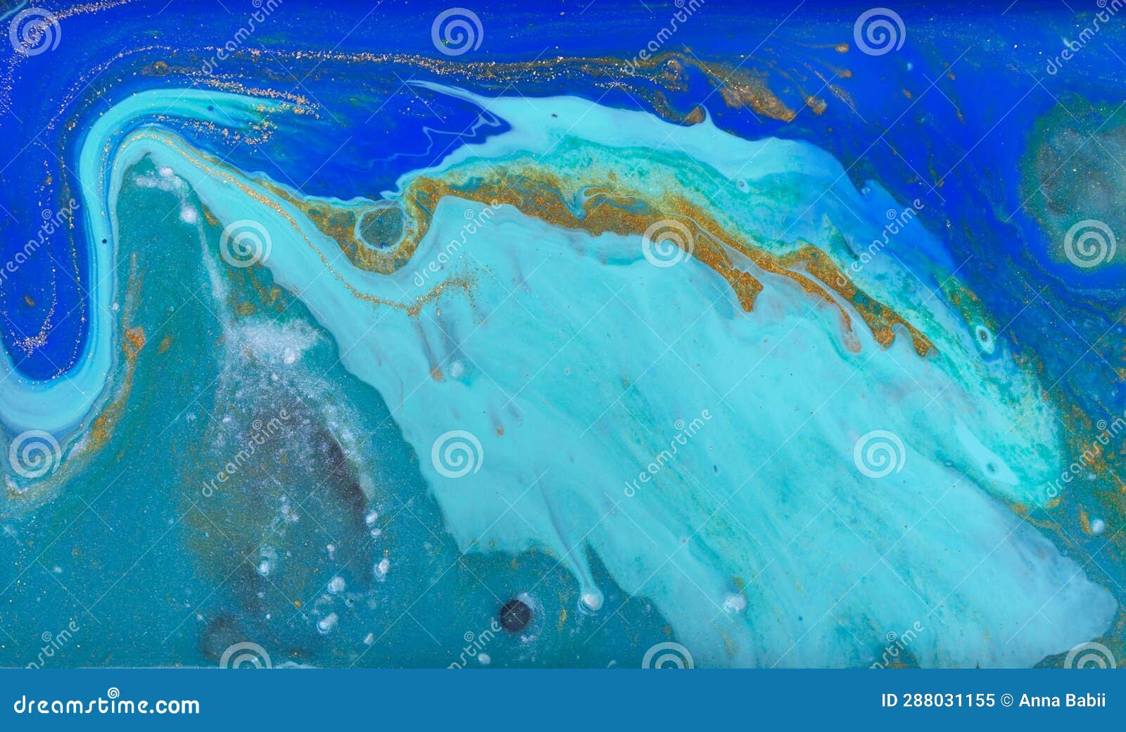 Simple Blue Wave Artwork Hand Drawn Abstract Background Stock Image ...
