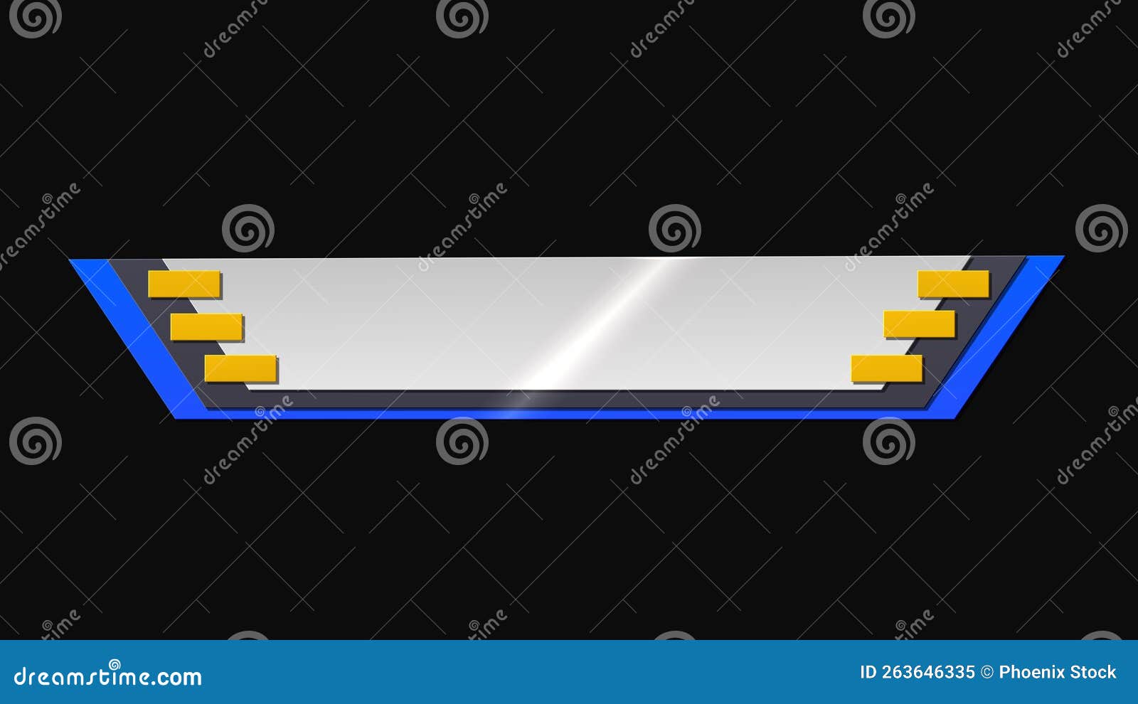 Simple Blue and Yellow Colored Lower Third Animation, Simple Shiny ...