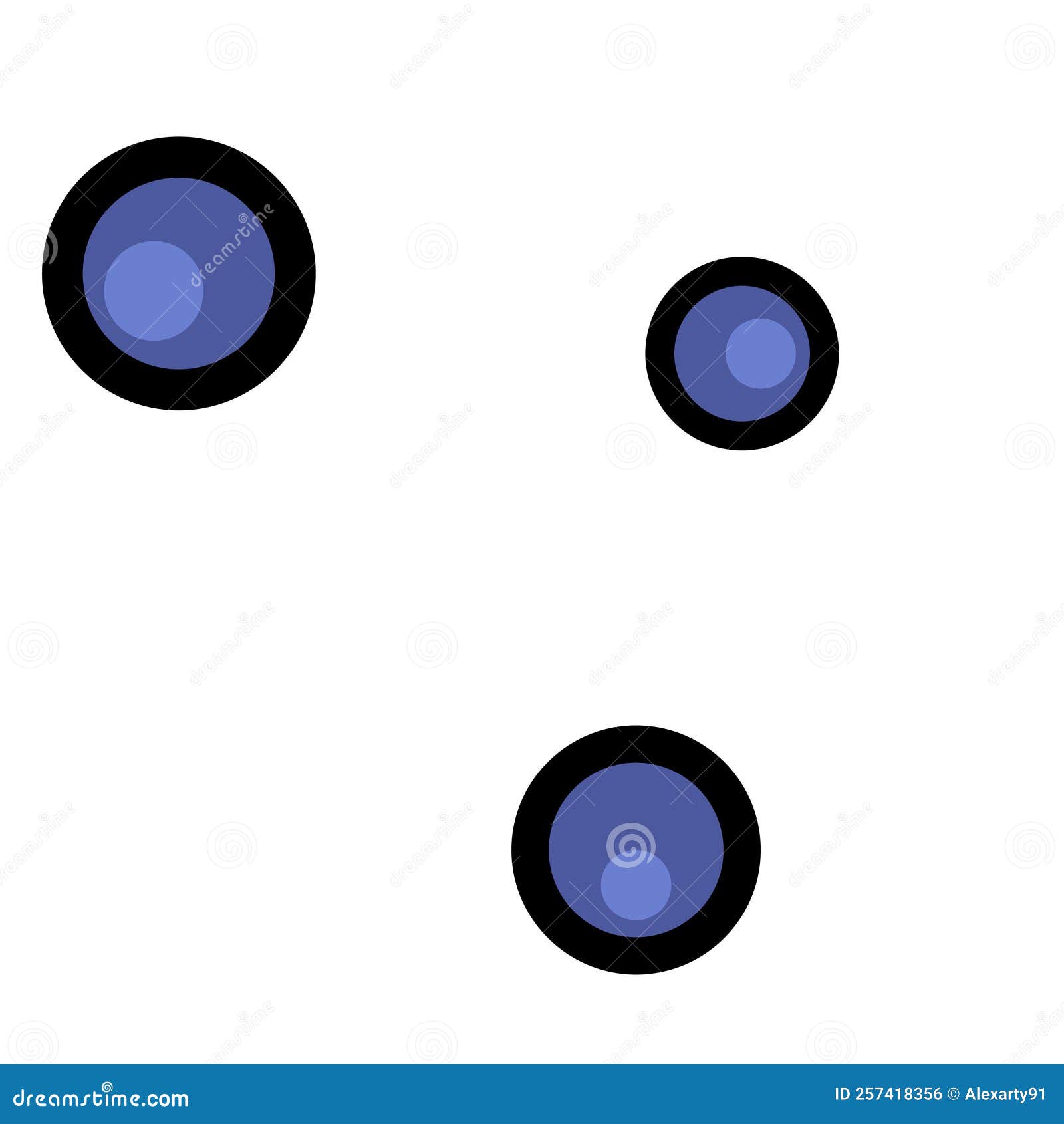 Simple Blueberries Icon Vector Illustration Stock Vector - Illustration ...
