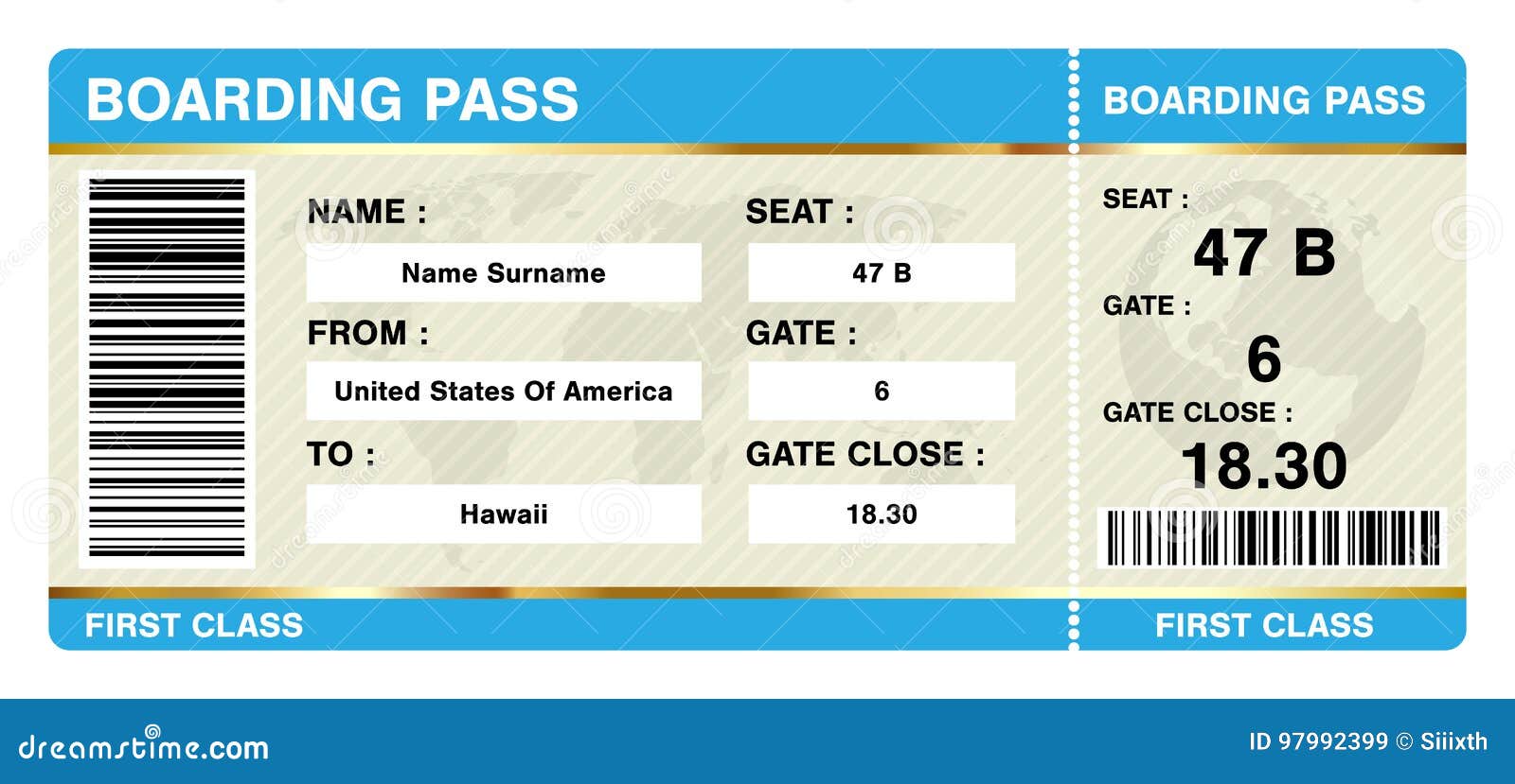 United Airlines Boarding Pass