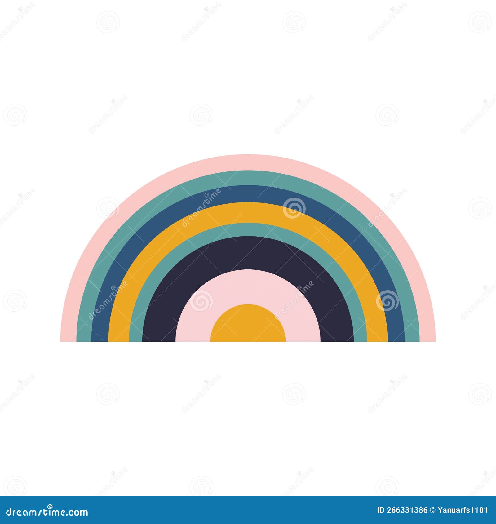 Simple Boho Scandinavian Rainbow Illustration Vector Stock Illustration ... Simple Boho Scandinavian Rainbow Illustration Vector Stock Illustration ...