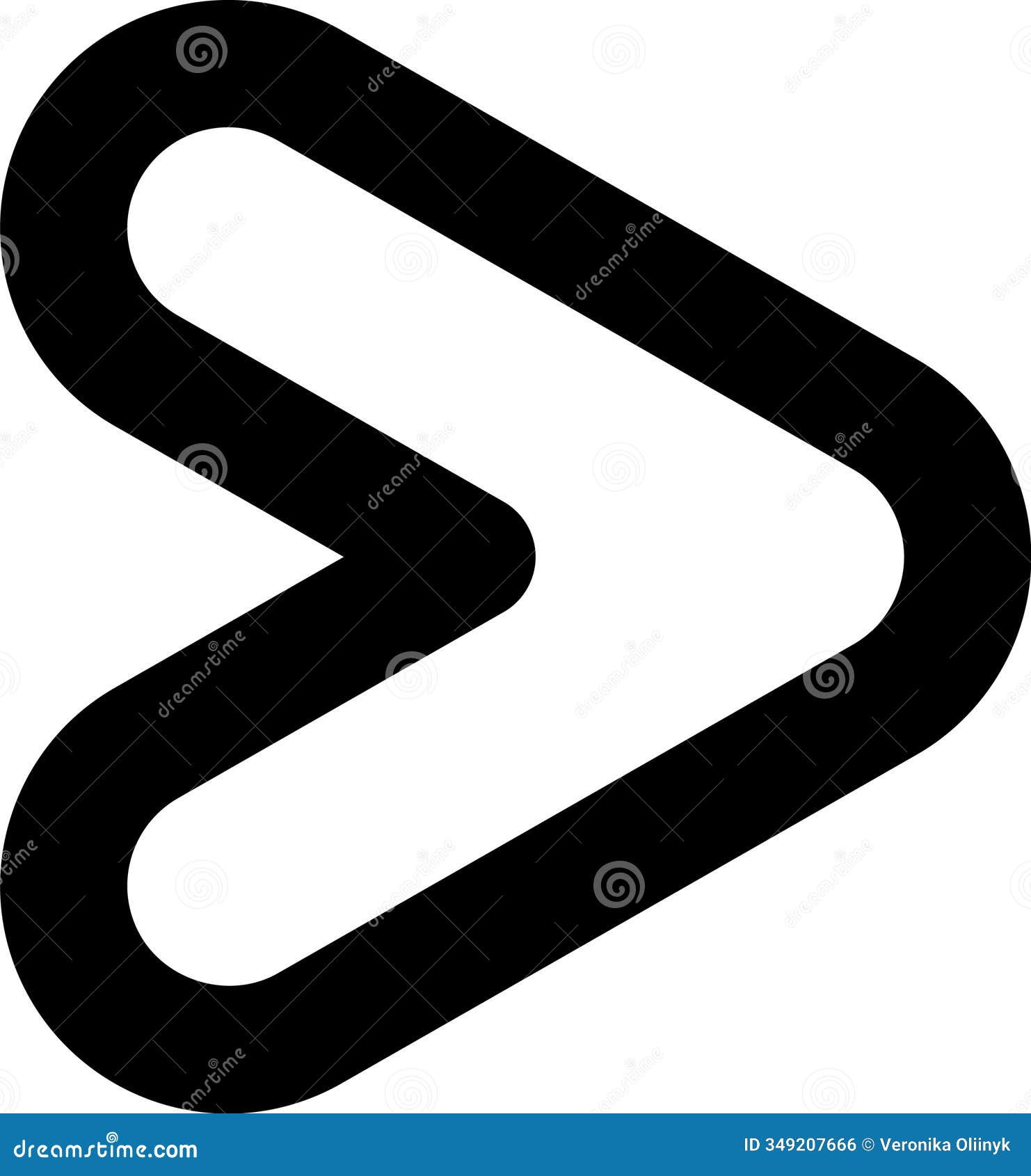 Simple, Bold Black Arrow Pointing To the Right with Rounded Edges ...