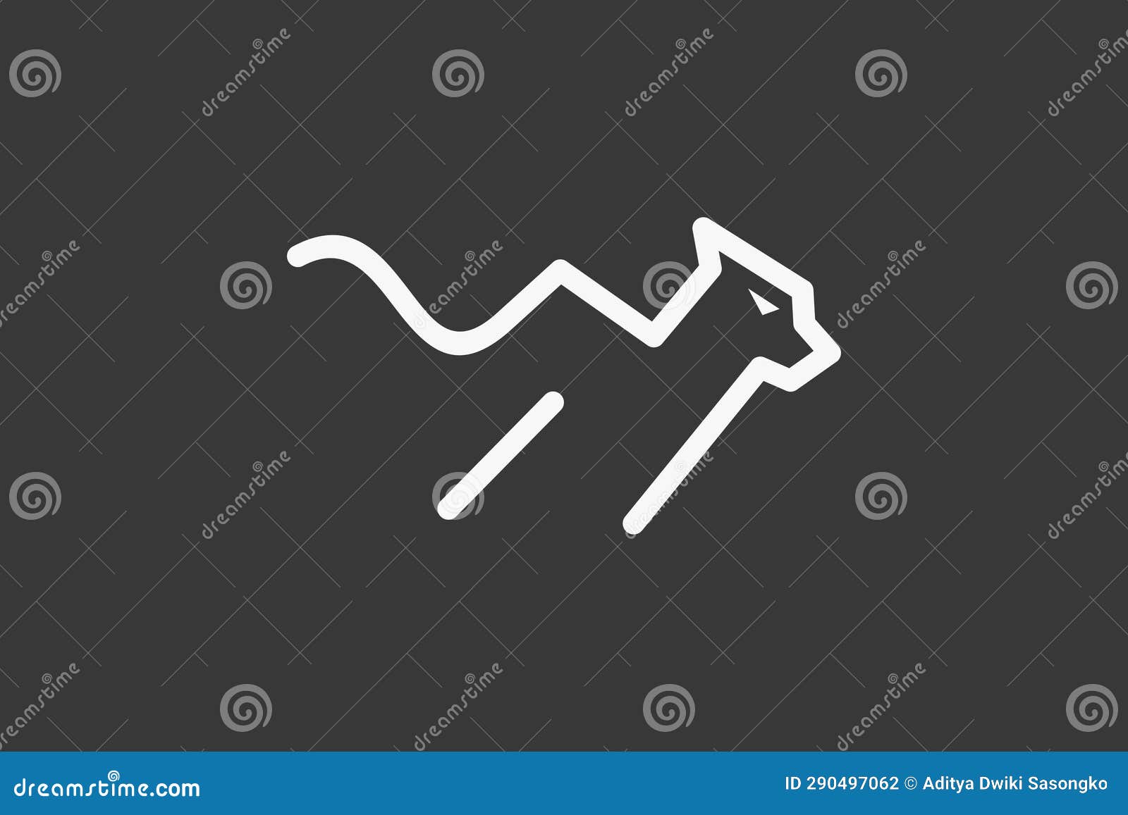 Simple Bold Line Art Cat Attack Logo Stock Vector - Illustration of ...