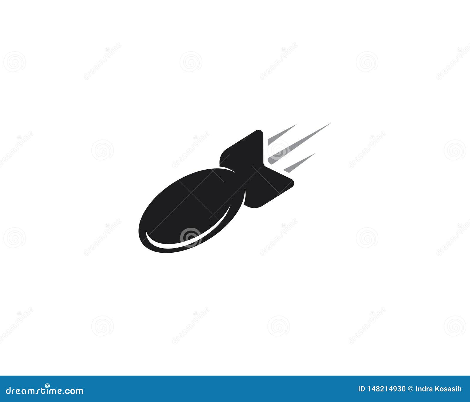 Simple Bomb Logo Vector Icon Illustration Stock Vector - Illustration ...