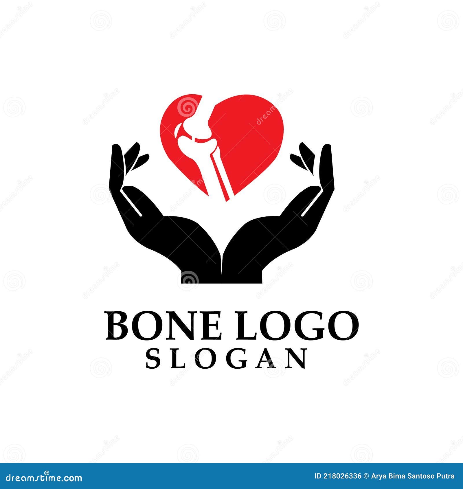 Simple Bone Health Icon Vector Logo Stock Illustration - Illustration ...