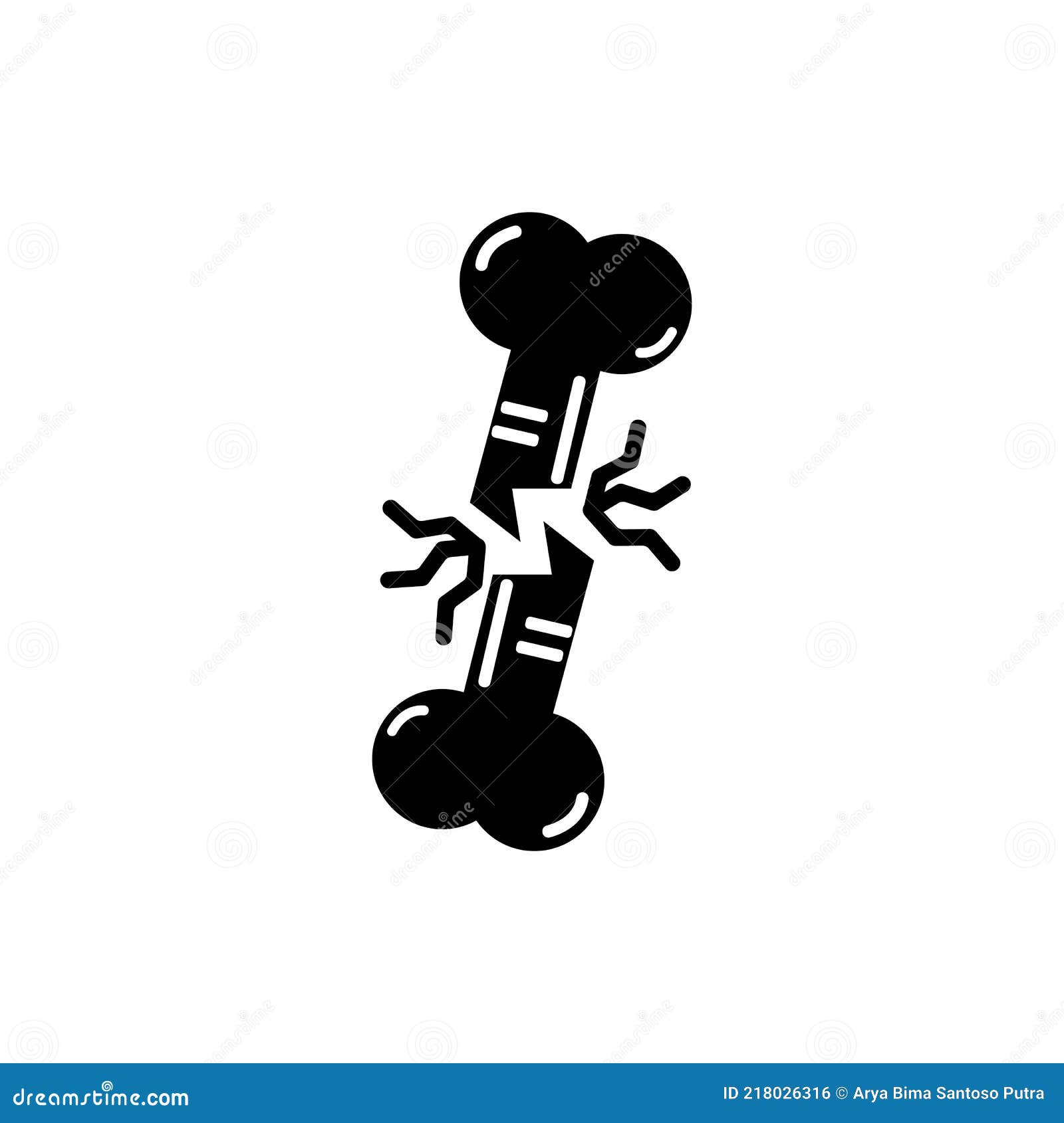 Simple Bone Health Icon Vector Logo Stock Illustration - Illustration ...