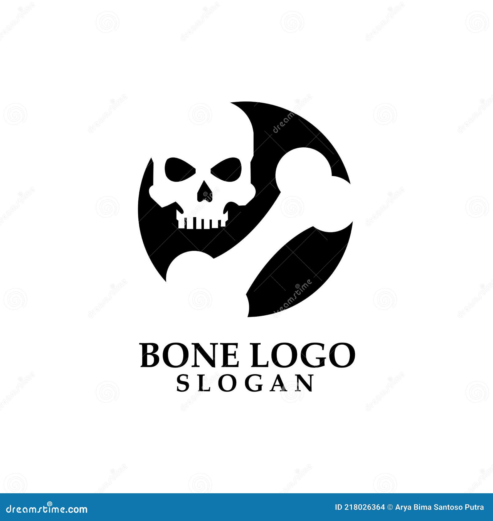 Simple Bone Health Icon Vector Logo Stock Illustration - Illustration ...