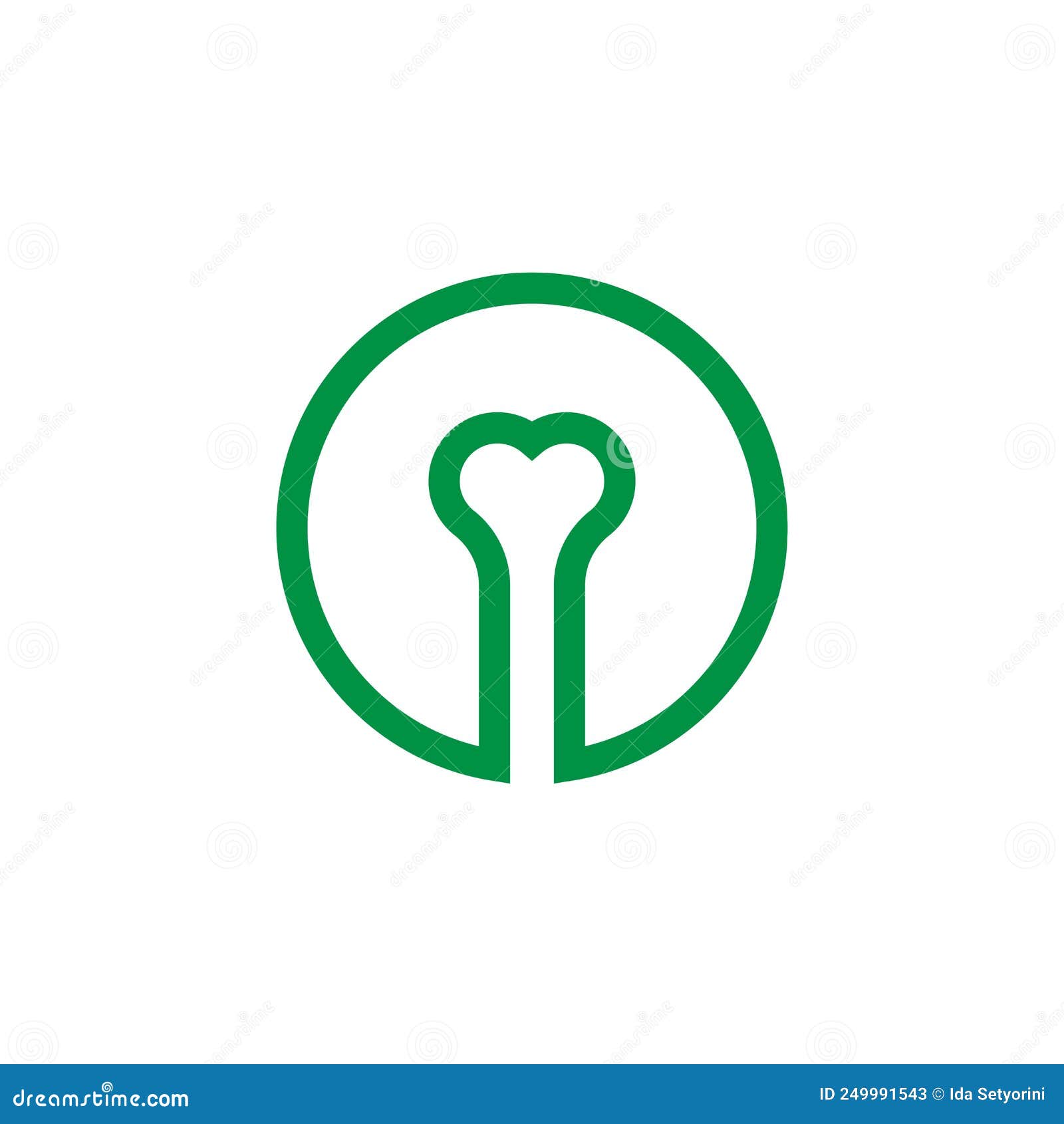 Simple Bone Logo Vector Template Stock Illustration - Illustration of ...