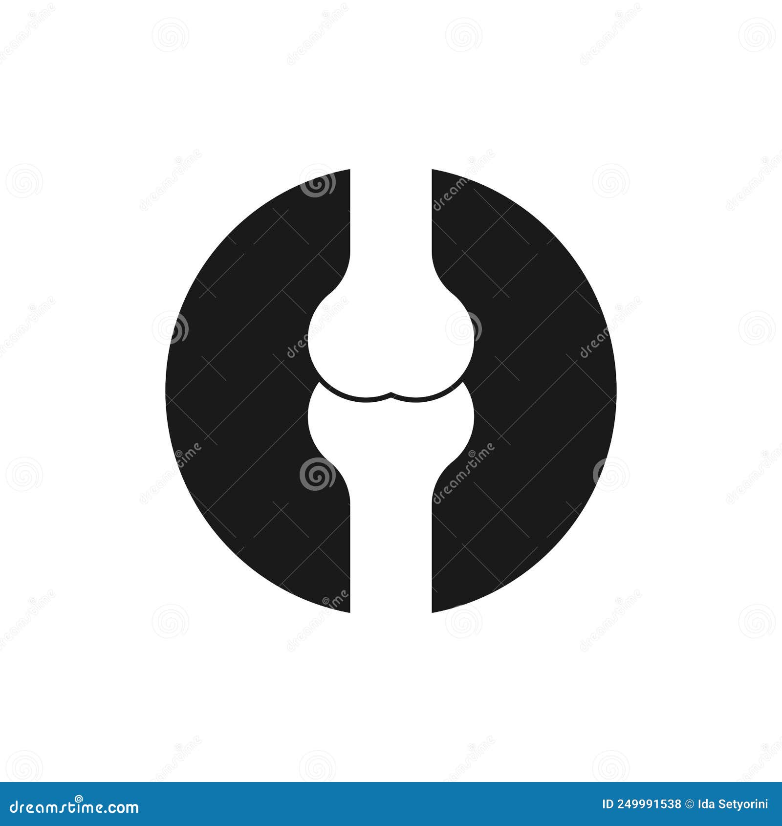 Simple Bone Fracture Symbol Vector Illustration | CartoonDealer.com ...
