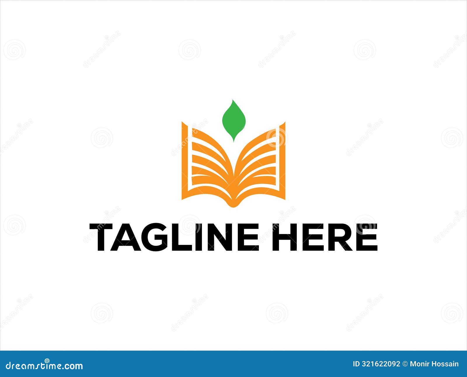 Simple book logo stock vector. Illustration of page - 321622092