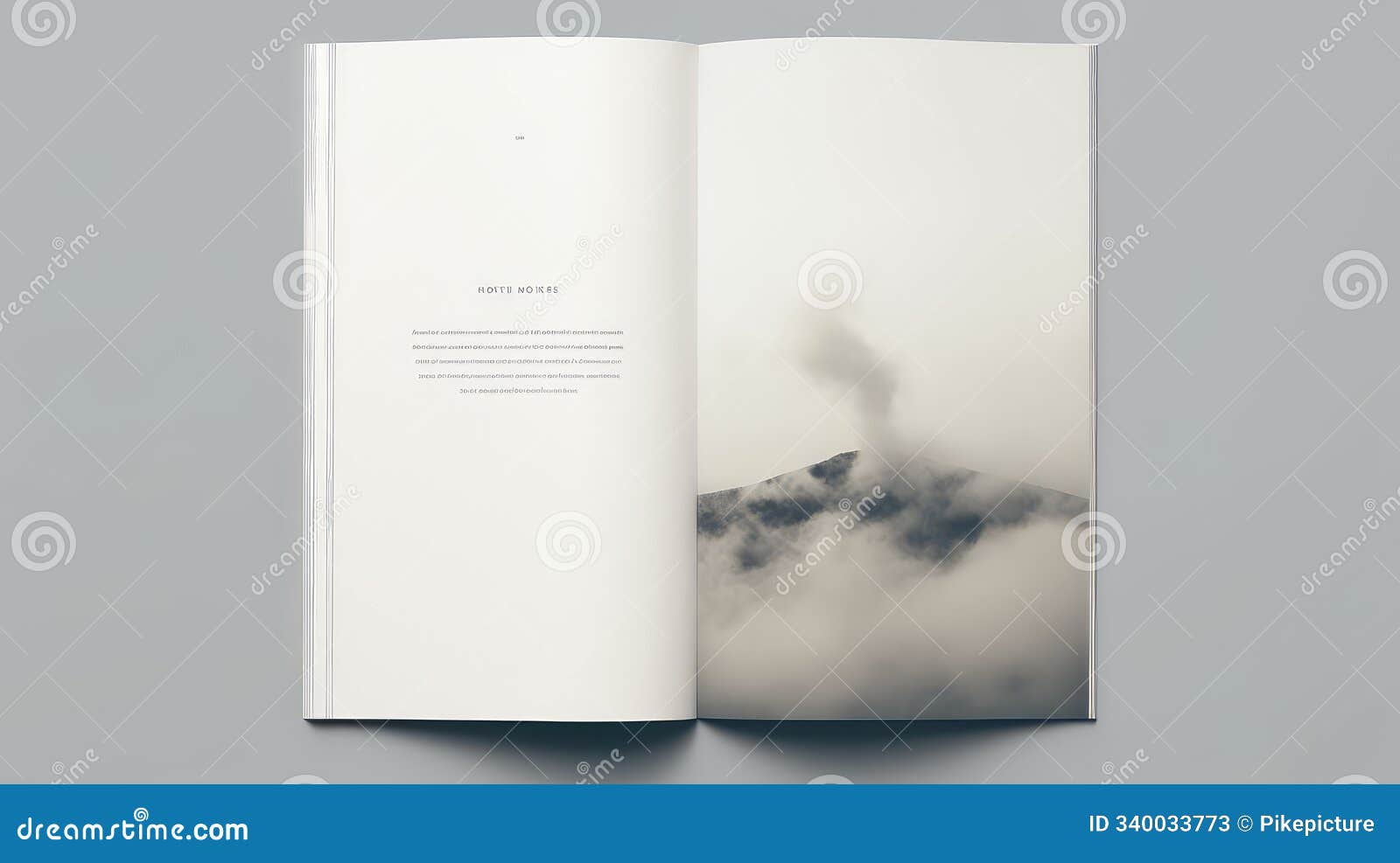 Simple book page template stock illustration. Illustration of text ...