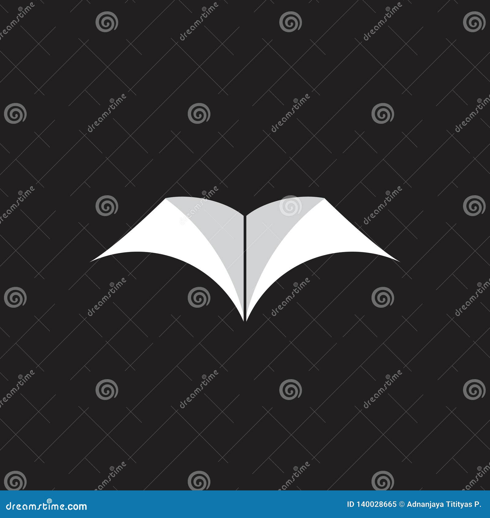 Simple Book Shadow Education Logo Vector Stock Vector - Illustration of ...