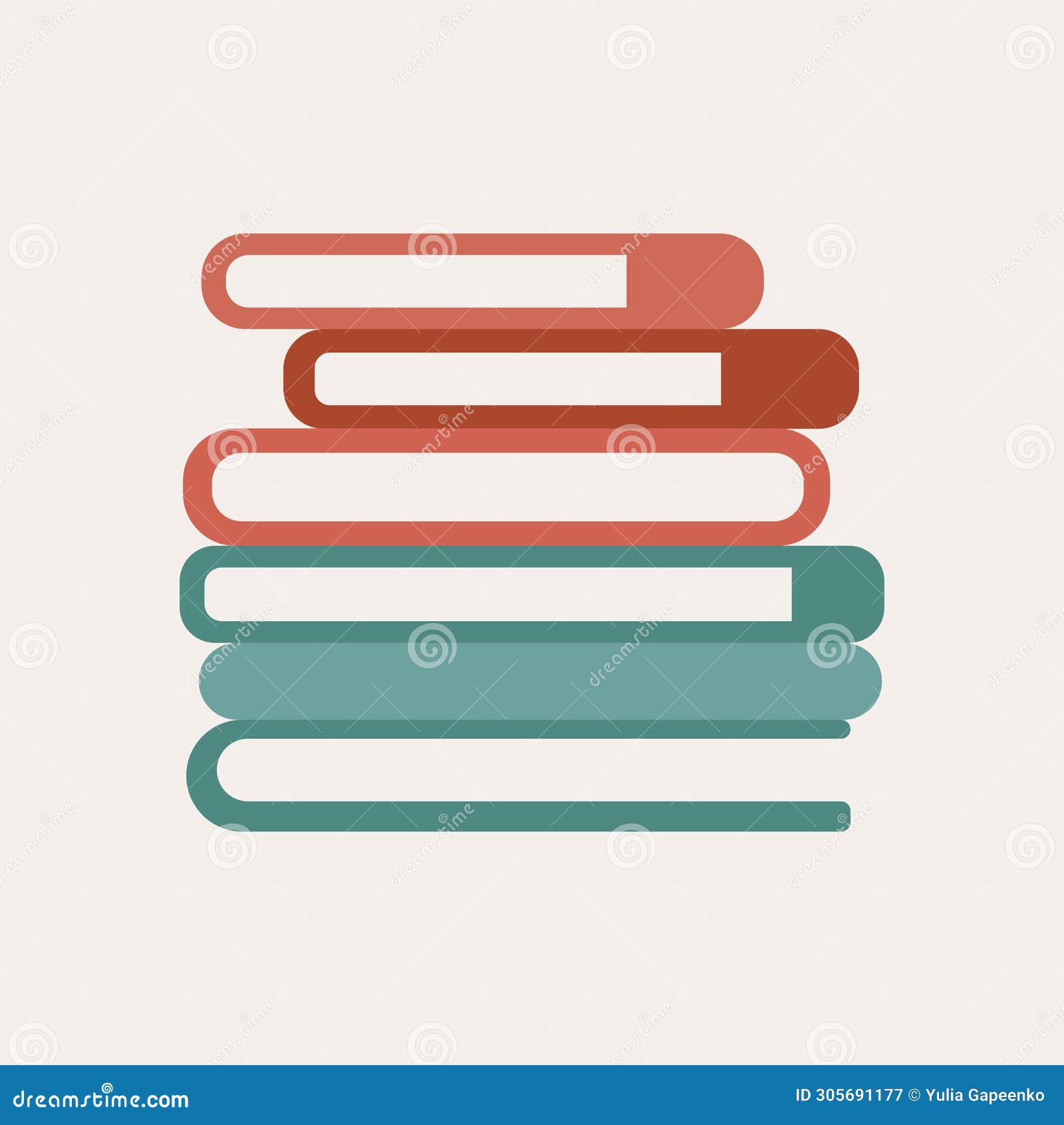 Simple Books Logo Vector Illustration Stock Illustration - Illustration ...