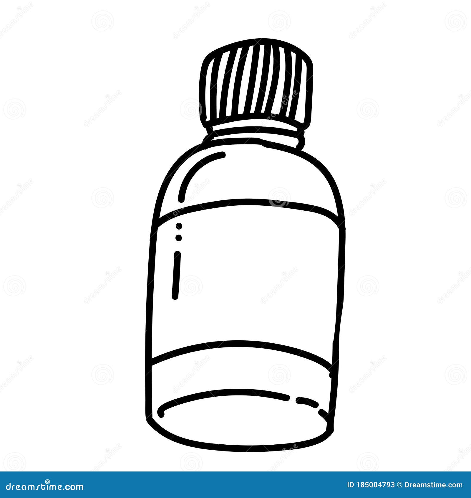 Simple Bottle Doodle, Great Design for Any Purposes. Stock Vector ...