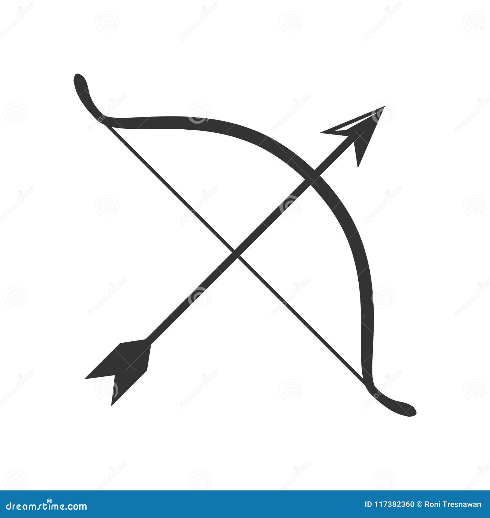 Arrow Silhouette Isolated Icon Cartoon Vector | CartoonDealer.com #90623017