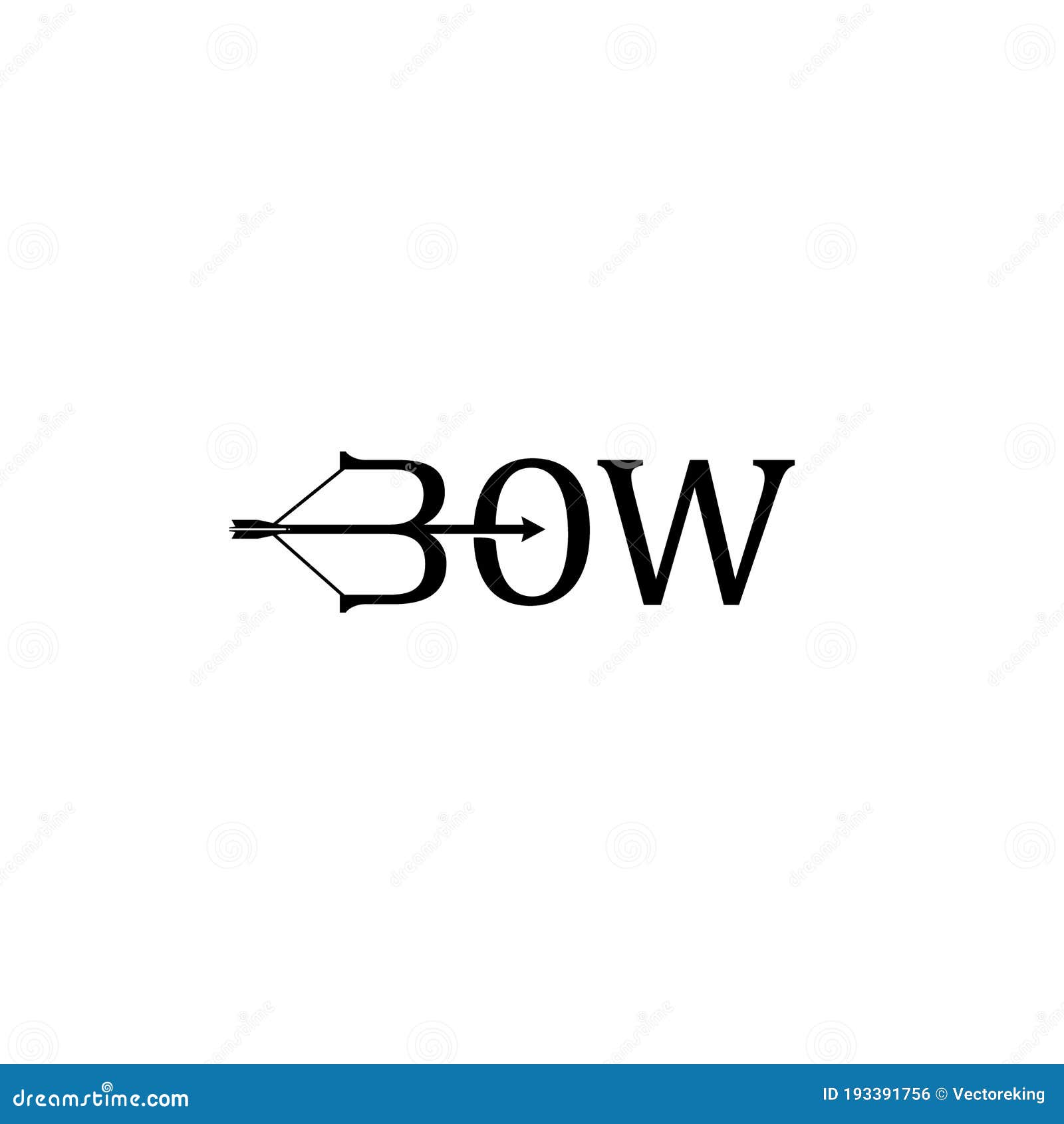 A simple Bow stock vector. Illustration of minimalist - 193391756